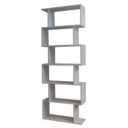 HTI-Living Standregal Regal Thekla 70189, Stück 1-tlg., Bücherregal Standregal 6 Regalfächer, grau