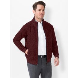 Strickjacke Marco Donati Gr. 56/58, rot (bordeau x, meliert) Herren Strickjacken