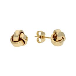 Vivance Damen Paar Ohrstecker "classic style", Gelbgold 375, gelb, Gelbgold 375, Ohrringe