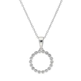 Vivance Damen Kette mit Anhänger "sparkling", Silber 925 (Sterlingsilber), silber, Silber 925 (Sterlingsilber), Halsketten