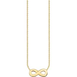 Kette mit Anhänger Thomas Sabo "Infinity-Anhänger, KE2221-001-21-L45V, KE2221-413-39-L45V" Halsketten Gr. 45, Silber 925 (Sterlingsilber), goldfarben (gelbgoldfarben) Damen