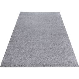 Hochflor-Teppich Home Affaire "Shaggy 30" Teppiche Gr. B/L: 200 cm x 290 cm, 30 mm, 1 St., grau (hellgrau) Esszimmerteppiche Teppich, Uni Farben, besonders weich und kuschelig