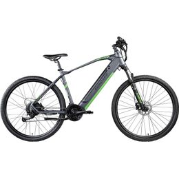 Zündapp E-Bike ZÜNDAPP "Z808" E-Bikes Gr. 48 cm, 29 Zoll (73,66 cm), schwarz (schwarz, grün) Pedelec, Elektrofahrrad für Damen u. Herren, MTB, Mountainbike