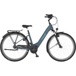 FISCHER BIKE E-Bike FISCHER FAHRRAD "CITA 4.2I 522" E-Bikes Gr. 43 cm, 28 Zoll (71,12 cm), schwarz (graphitschwarzgrün matt) Pedelec, Elektrofahrrad für Damen u. Herren, Cityrad