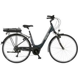 FISCHER BIKE E-Bike FISCHER FAHRRAD "CITA 1.5 522 44" E-Bikes Gr. 44 cm, 28 Zoll (71,12 cm), grau (schwarz matt) Pedelec, Elektrofahrrad für Damen u. Herren, Cityrad