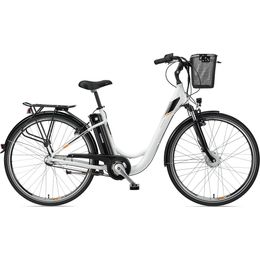 E-Bike Telefunken "Multitalent RC830" E-Bikes Gr. 48 cm, 28 Zoll (71,12 cm), weiß E-Bikes Pedelec, Elektrofahrrad für Damen u. Herren, Cityrad