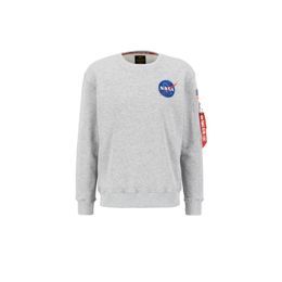 Sweater Alpha Industries "Alpha Industries Men - Sweatshirts Space Shuttle Sweater" Gr. XS, grau (grey heather) Herren Sweatshirts