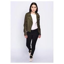 Lederjacke Maze "Romie" Gr. S, grün (olive) Damen Jacken