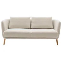 Schöner Wohnen 2,5-Sitzer SCHÖNER WOHNEN-KOLLEKTION "Pearl - 5 Jahre Hersteller-Garantie, auch in Bouclé" Sofas Gr. B/H/T: 190 cm x 71 cm x 91 cm, Boucle, weiß Maße (BHT): 1907191 cm, Füße Massivholz