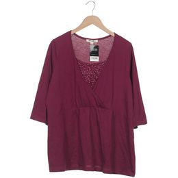 Ulla Popken Damen Langarmshirt, bordeaux, Gr. 46