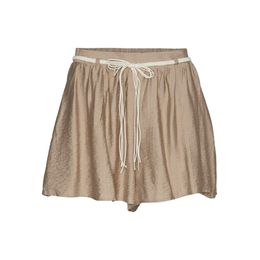 V&eacute;ro Moda Vero Moda Shorts 'VMOpera' Damen Gr&ouml;&szlig;e 42 hellbeige / dunkelbeige