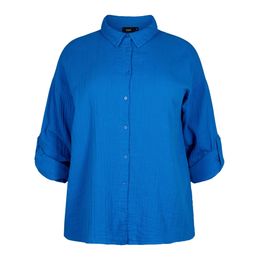ZIZZI Bluse 'VVIVU' Damen Gr&ouml;&szlig;e 5XL/6XL blau