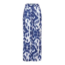Street One Pants female size 44 Opal / Royal blue / White