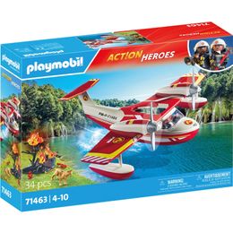 Playmobil Konstruktionsspielzeug City Action Feuerwehrflugzeug mit Löschfunktion