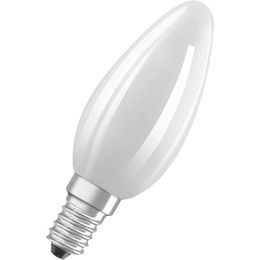 Osram Star Filament-Lampe für E14-Sockel, mattes Glas ,Kaltweiß (4000K), 806 Lumen, Ersatz für herkömmliche 60W-Leuchtmittel, nicht dimmbar, 3-er Pack