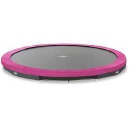 VINGO Exit Silhouette sports Bodentrampolin ø427cm - rosa