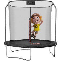 Wickey - Gartentrampolin Hudora First - Hochwertiges Trampolin für endlose Spielstunden, ø 250 cm, Komplettset, Stabile Netzaufhängung,