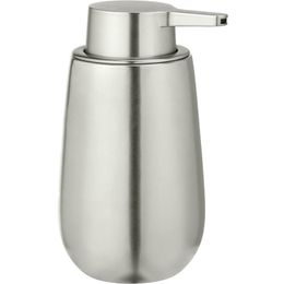 Seifenspender Badi Chrom matt Keramik, 320 ml, Silber matt, Keramik silber matt - silber matt - Wenko