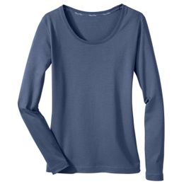 Clark Ross Alpaka-Pima-Shirt, 44 - Indigo, Damen, aus Baumwolle