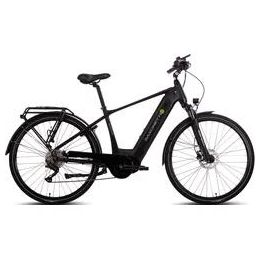 E-Bike SAXONETTE "Quantum Sport Diamand" E-Bikes Gr. 54cm, 28 Zoll (71,12cm), schwarz Pedelec, Elektrofahrrad für Damen u. Herren