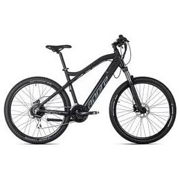 E-Bike Adore "Enforce" E-Bikes Gr. 49cm, 27,5 Zoll (69,85cm), schwarz Pedelec, Elektrofahrrad für Damen u. Herren, MTB