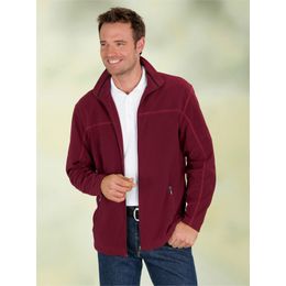 WITT Herren Fleecejacke, bordeaux, Gr&ouml;&szlig;e 44/46