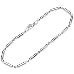 NKlaus Silberarmband Armband 925 Sterling Silber 20cm Kugelketten Varia (1 Stück), Made in Germany, silberfarben