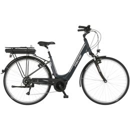 FISCHER BIKE E-Bike FISCHER FAHRRAD "CITA 1.5 418 44" E-Bikes Gr. 44 cm, 28 Zoll (71,12 cm), grau (granitgrau) Pedelec, Elektrofahrrad für Damen u. Herren, Cityrad