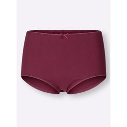 w&auml;schepur w&auml;schepur Damen Taillenslip mit Doppelzwickel, schwarz + topas + marine + bordeaux, Gr&ouml;&szlig;e 38