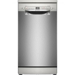 Bosch Serie 2 SPS2HKI42E Freistehender Geschirrspüler, Höhe 84,5 cm, Breite 45 cm, Silver Inox