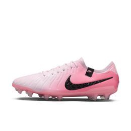 Nike Tiempo Legend 10 Elite FG Low-Top-Fußballschuh - Pink