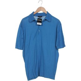 John Smedley Herren Poloshirt, blau, Gr. 54