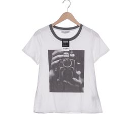 Oui Damen T-Shirt, weiß, Gr. 38