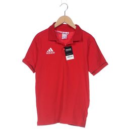 Adidas Herren Poloshirt, rot, Gr. 164