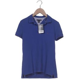 Tommy Hilfiger Damen Poloshirt, blau, Gr. 34