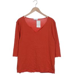 Ulla Popken Damen Langarmshirt, orange, Gr. 46