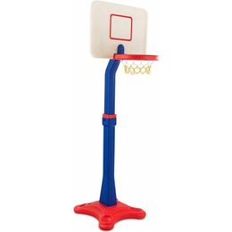 Costway Basketballstaender Kinder, Basketballkorb mit Staender, Basketballanlage 8 stufig hoehenverstellbarer, Korbanlage mit Rillen, geeignet fuer