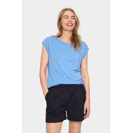 Saint Tropez T-Shirt Damen Gr&ouml;&szlig;e XXL himmelblau