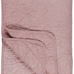 IB Laursen Quilt gestreift, 180 x 130 cm, rot/weiss