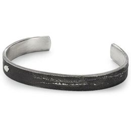Guthmann Herren-Armreif Sandguss Oxid, Anthrazit