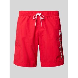 Champion Regular Fit Badeshorts mit Label-Print