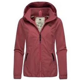 Outdoorjacke Ragwear "Dizzie" Gr. M (38), rosa Damen Jacken stylische Übergangsjacke mit großer Kapuze