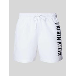 Calvin Klein Underwear Regular Fit Badeshorts mit Label-Print