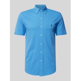 Polo Ralph Lauren Freizeithemd mit Button-Down-Kragen und unifarbenem Design