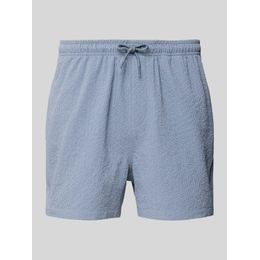 Only & Sons Regular Fit Badehose mit Strukturmuster Modell 'TED LIFE'