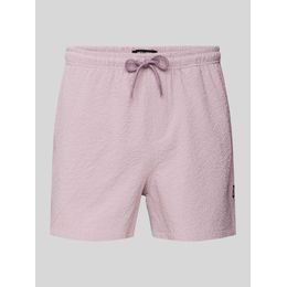 Only & Sons Regular Fit Badehose mit Strukturmuster Modell 'TED LIFE'