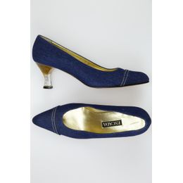 Escada Damen Pumps, marineblau, Gr. 37.5