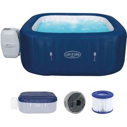 Bestway - lay-z-spa® Whirlpool Hawaii AirJet™ 180 x 180 x 71 cm, eckig - Blau