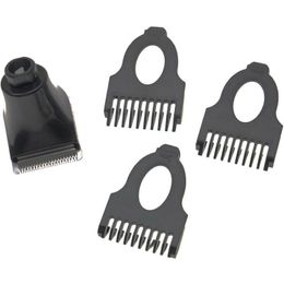 vhbw Trimmer Aufsatz-Set kompatibel mit Philips S9000-Serie S9511, S9521, S9522 Rasierer - 4-teiliges Bartstyler Kit mit 3mm / 5mm / 7mm Bartkamm