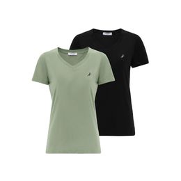 Moxx Paris T-Shirt Damen Gr&ouml;&szlig;e XXL hellgr&uuml;n / schwarz